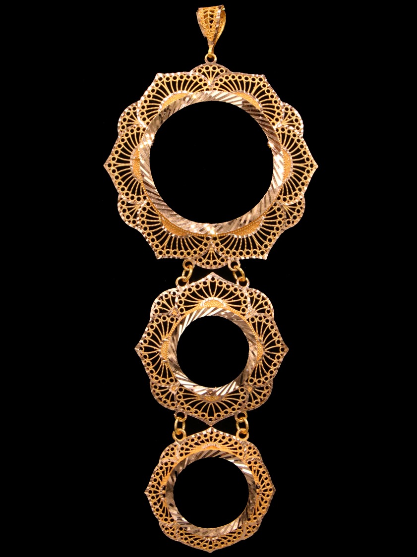 21K Gold Frame Pendant | 35591